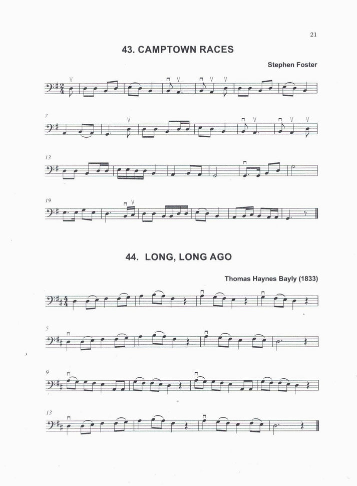 Beginner Bass: 50 Melodies in First Position for Double Bass – Double ...