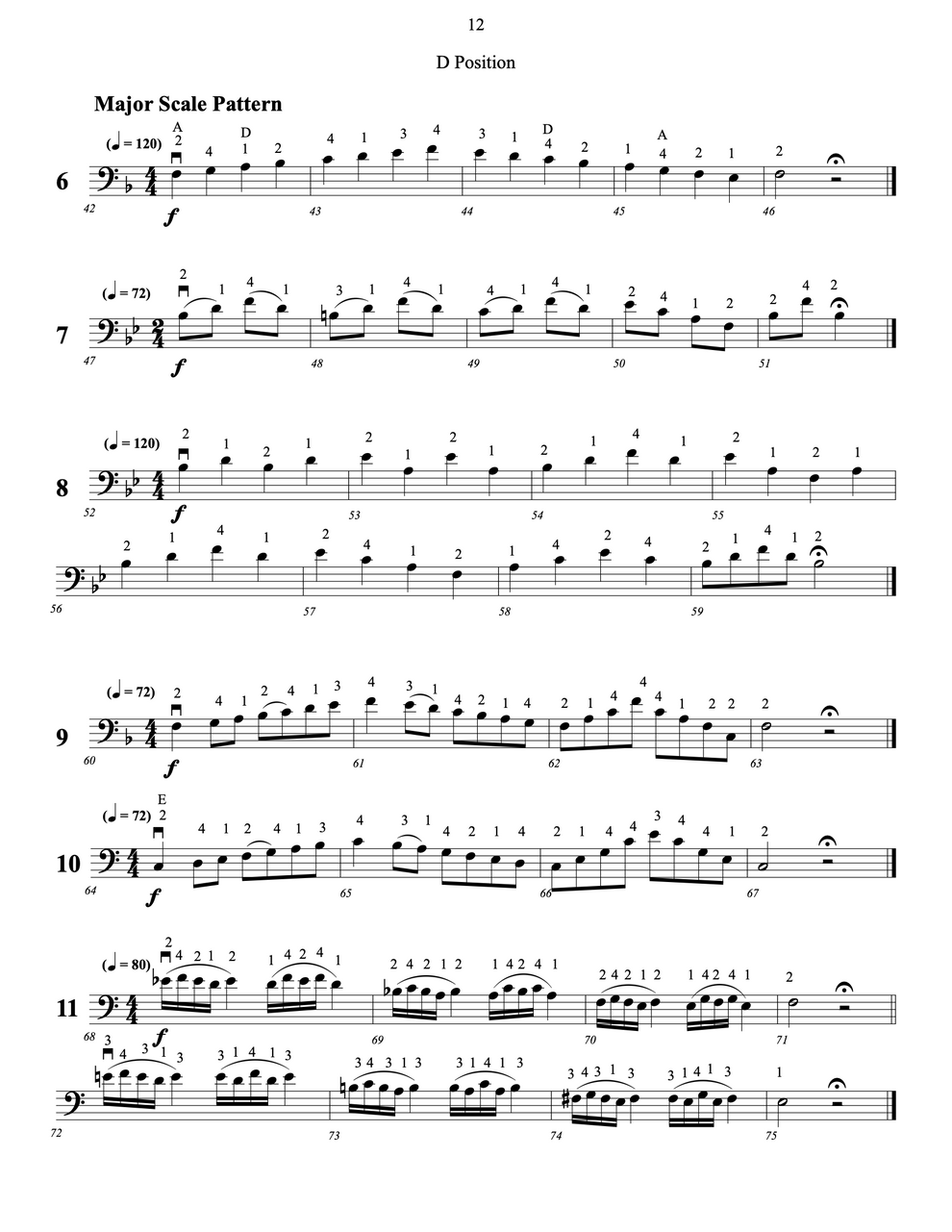 Triangulation of Fingering Systems for the Double Bass, Vol. 2 – Double ...