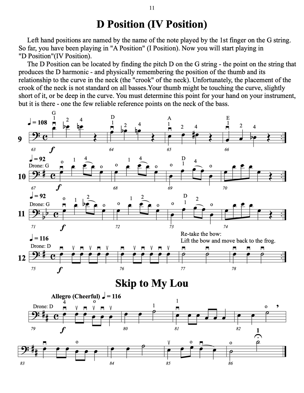 Triangulation of Fingering Systems for the Double Bass, Vol. 1 – Double ...