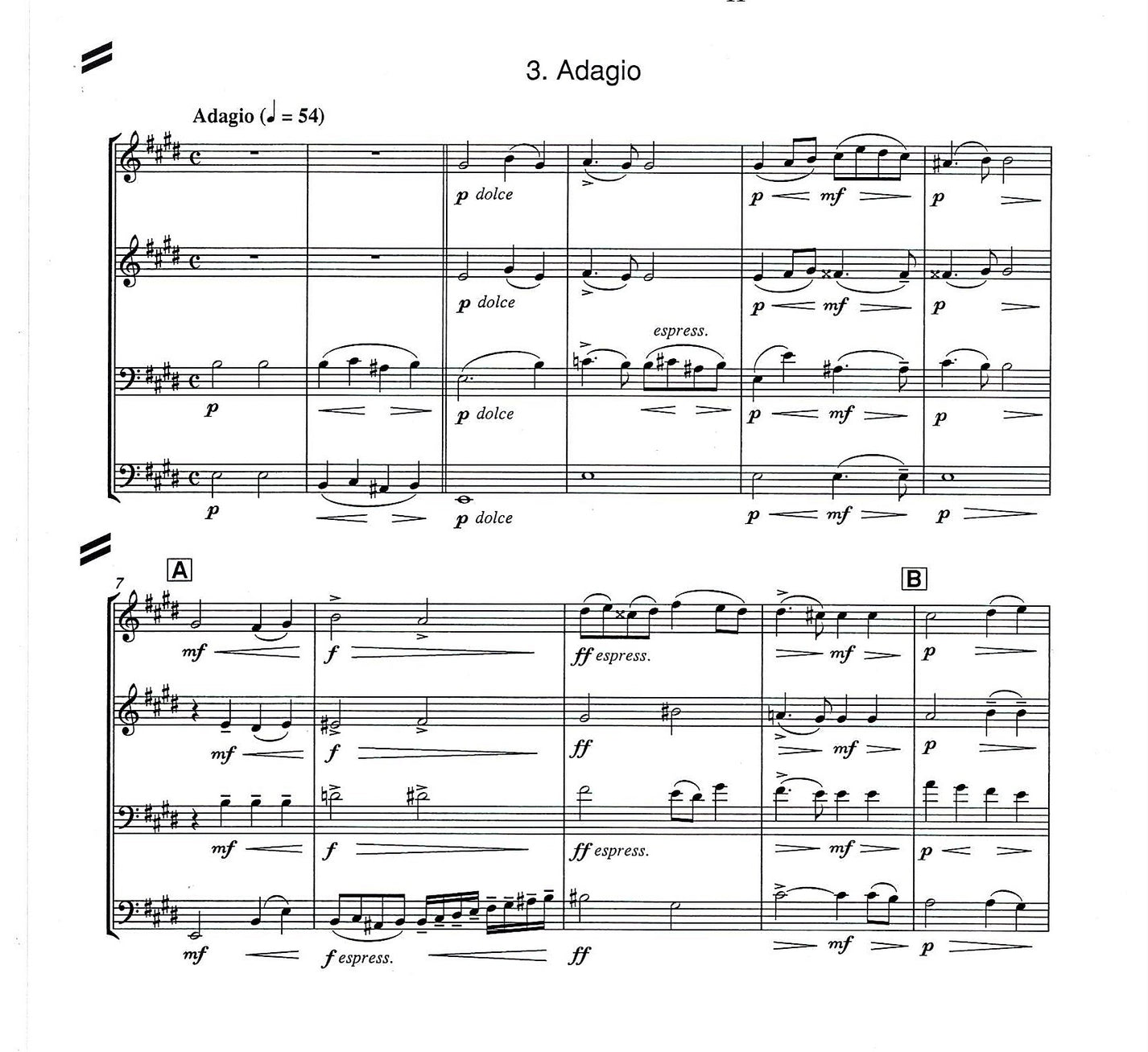 Bernhard Alt: Suite for double bass quartet – Double Bass Sheet Music