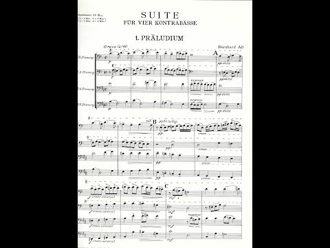 Bernhard Alt: Suite for double bass quartet – Double Bass Sheet Music